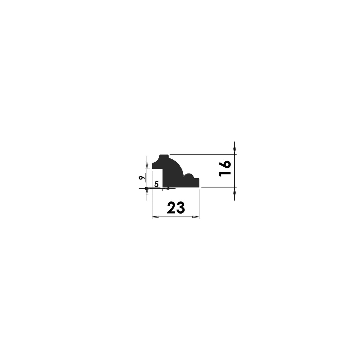 Mini Georgian Bolection Mould - 23mm x 15mm - Buy Online — Timber ...