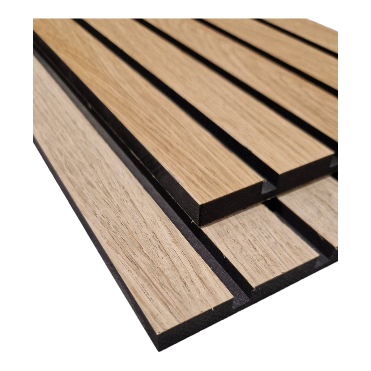 Buy Natural Oak Slat Wall Panels Online — Timber Mouldings Direct