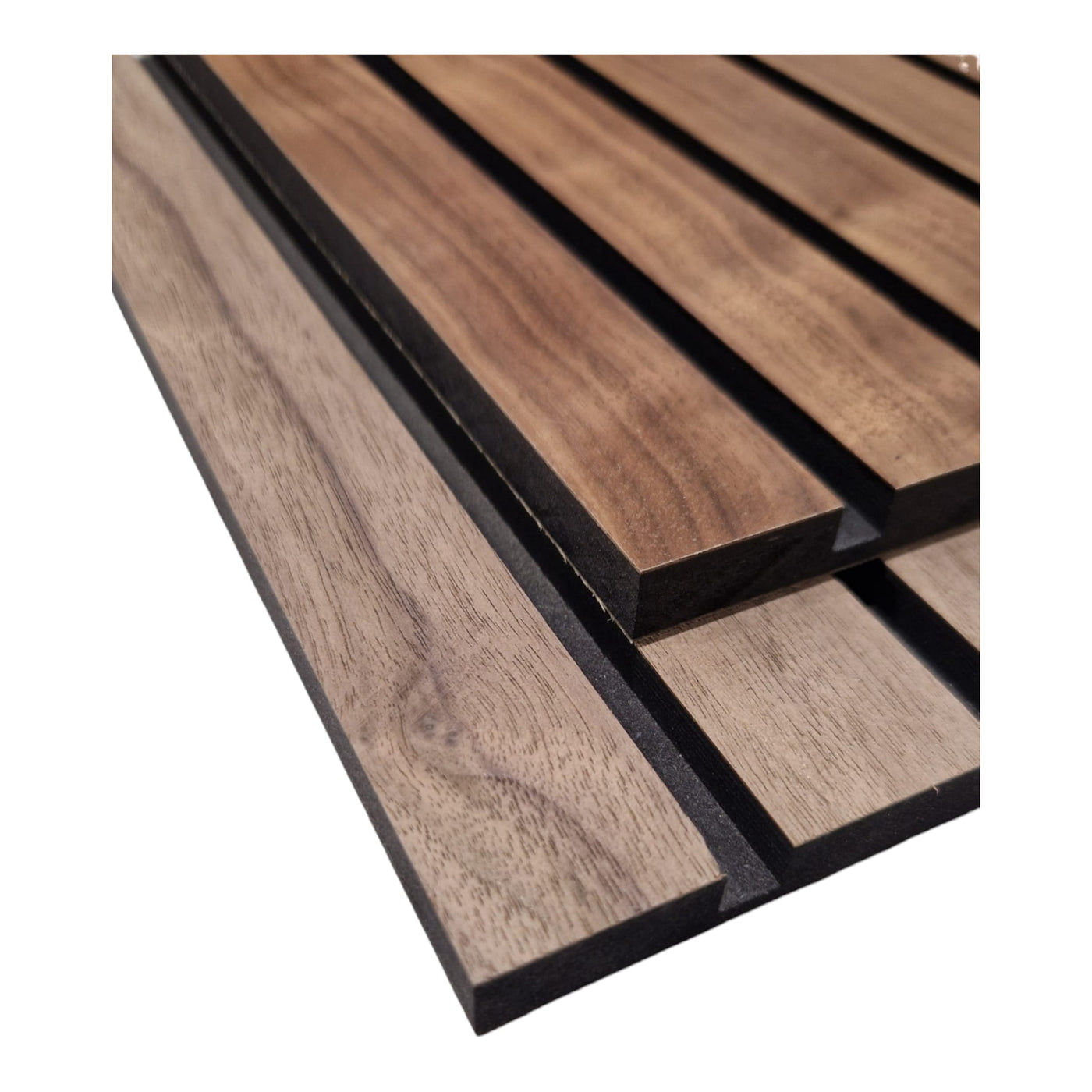 Buy Natural Walnut Slat Wall Panels Online — Timber Mouldings Direct